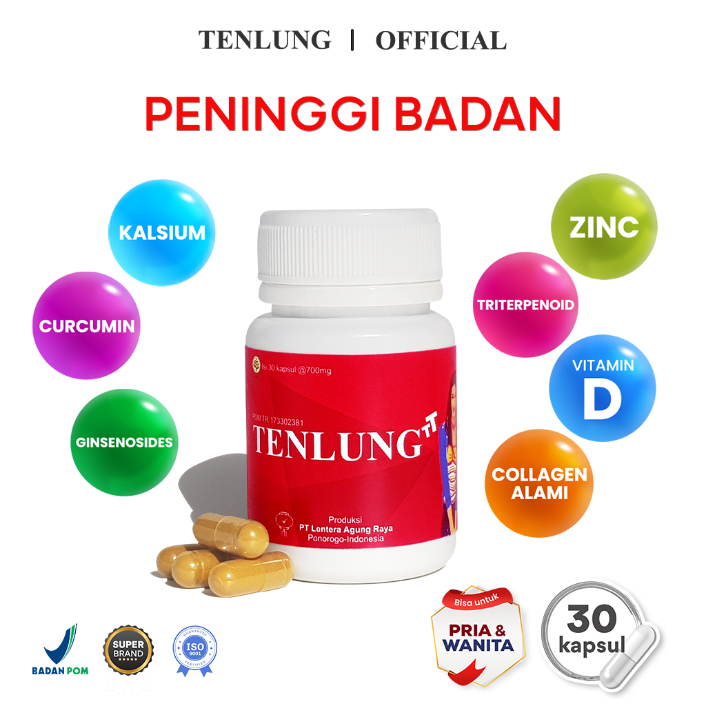 TENLUNG TT (Peninggi Badan) – 30 Kapsul | TENLUNG | BRAND KECANTIKAN ...